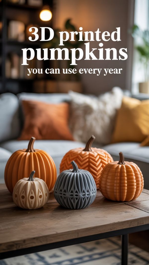3D Printed Pumpkins You Can Use Every Year🎃🍂 - I Love 3D Printing